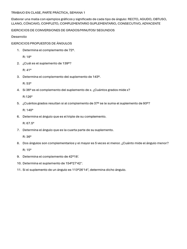 Clase 1 parte práctica ejer propuestos | PDF