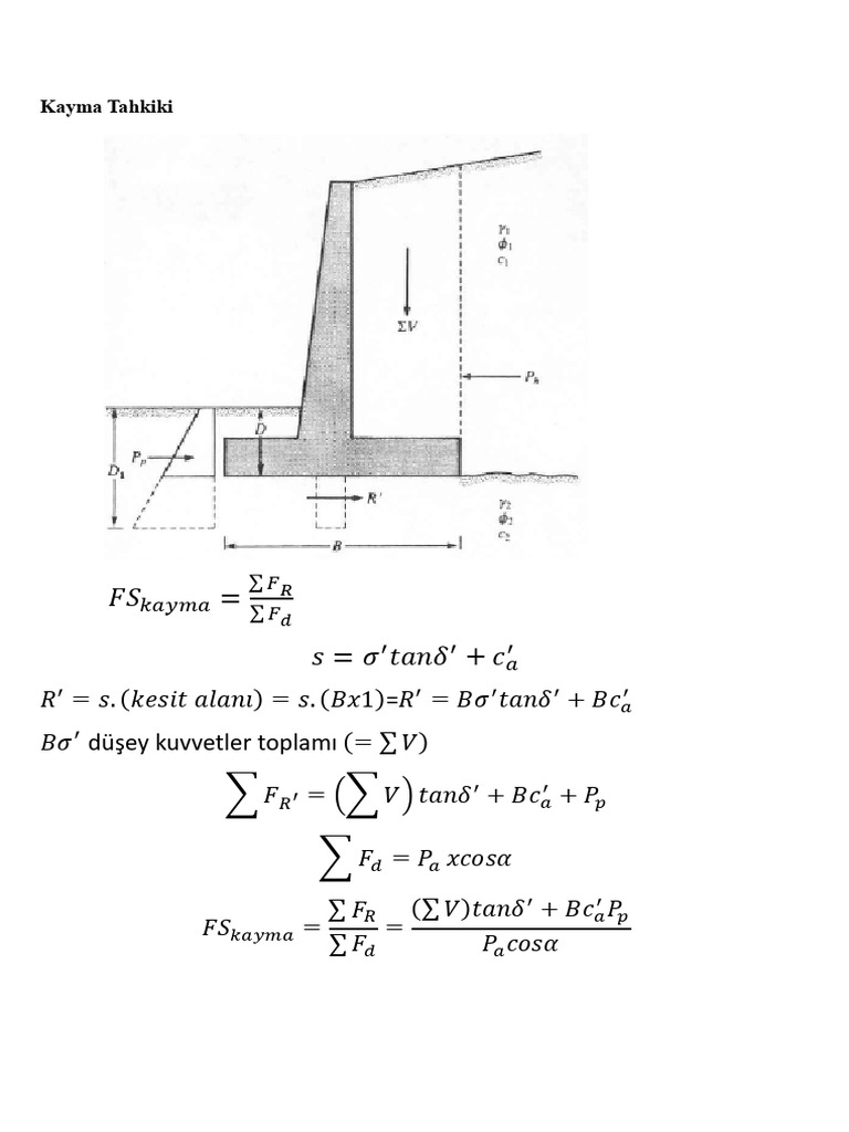 Kayma Tahkiki Taban Basinci | PDF