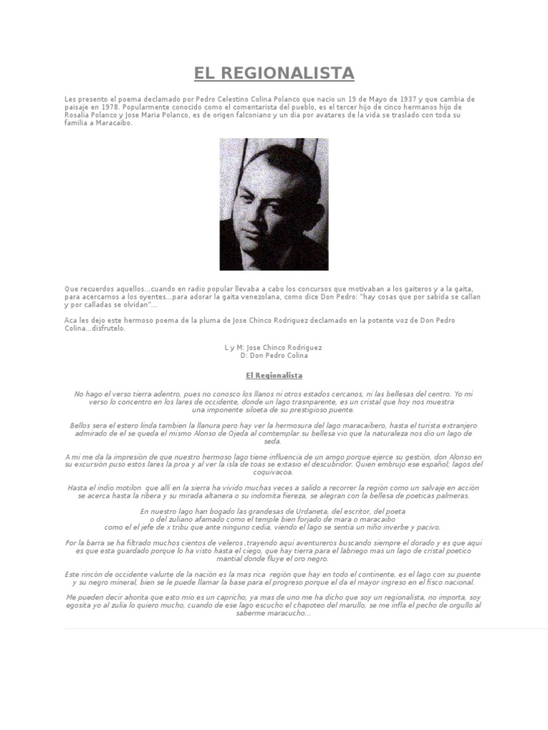 El Regionalista | PDF | Entretenimiento (general)