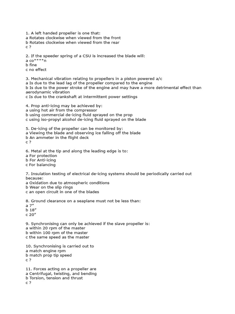 Modül 17 Soruları (B1) | PDF | Rotating Machines | Mechanical Engineering