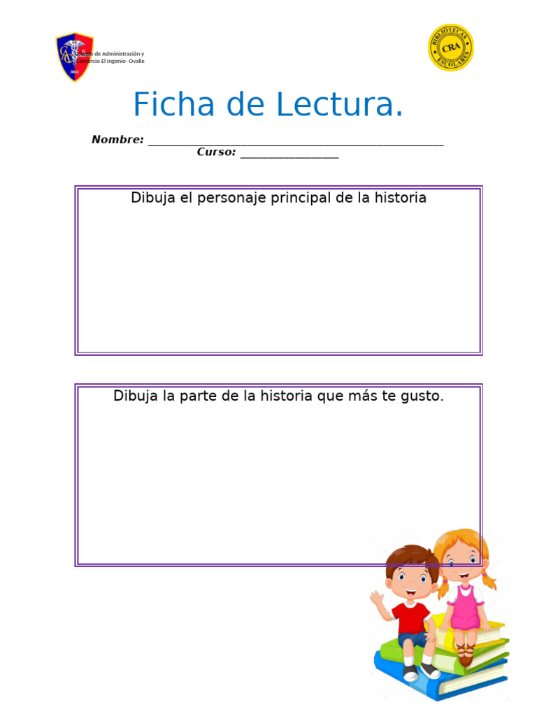Ficha de Lectura Pre Escolar | PDF