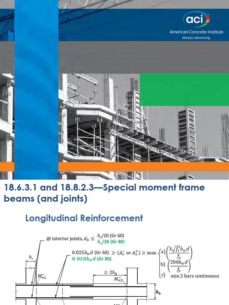 Aci 318-19 Presentation SMRF | PDF | Structural Engineering | Building Engineering