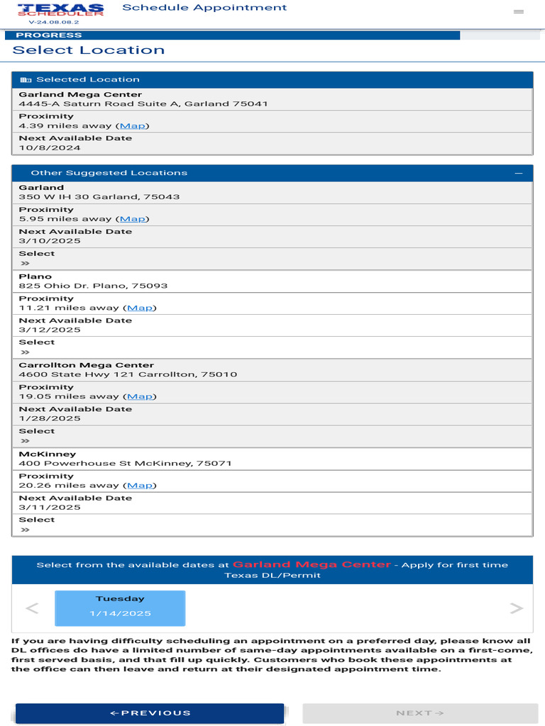 Texas DPS - Schedule Appointment 16 | PDF