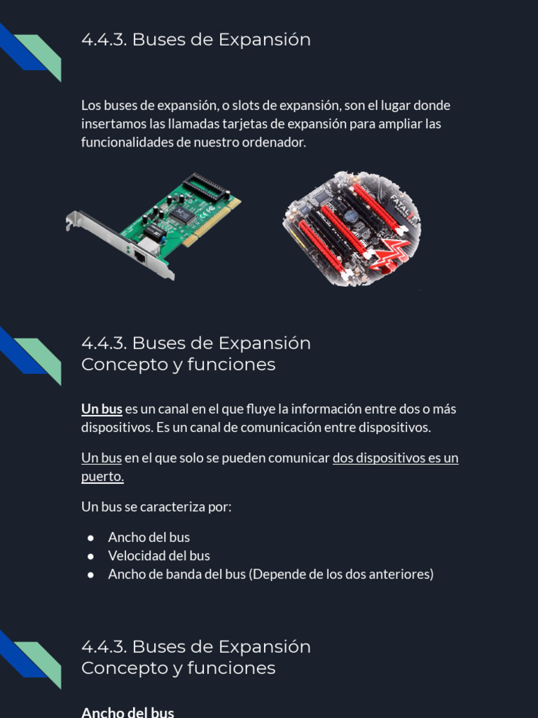 Placa Base - Buses de Expansion | PDF | Arquitectura X86 | Arquitectura de Computadores