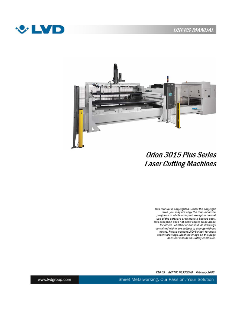 User Manual v10 - 03 | PDF | Laser | Safety