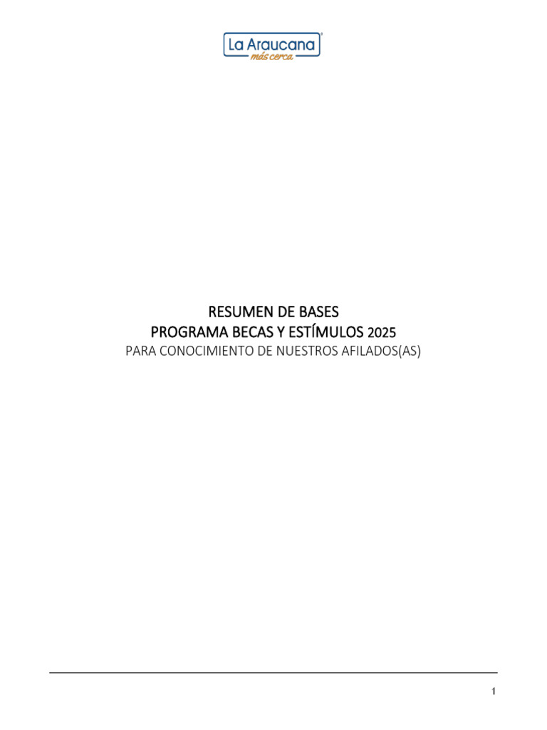 Resumen de Bases Programa de Becas y Estimulos 2025 - Vfinal | PDF | Educación primaria