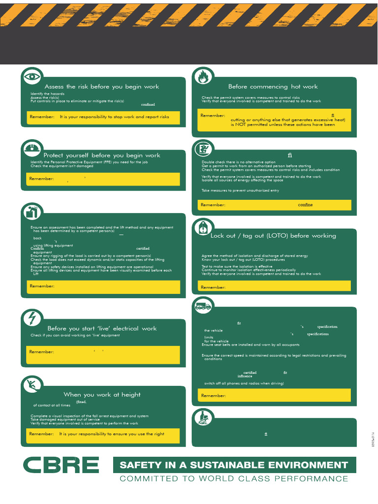 Golden Safety Rules English Pdf Risk Vehicles