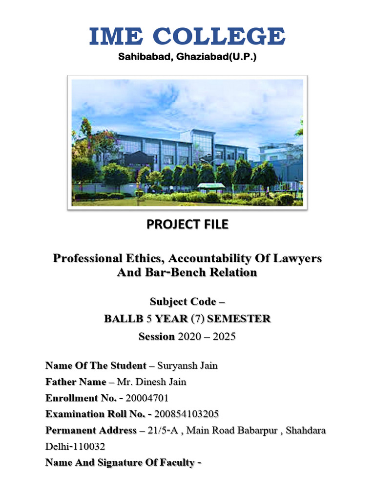 Ime College Format | PDF