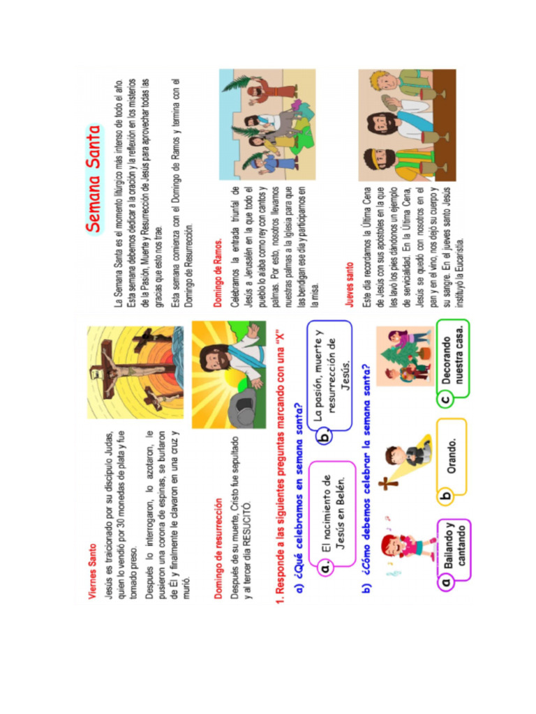 Fichas de Seman Santa | PDF