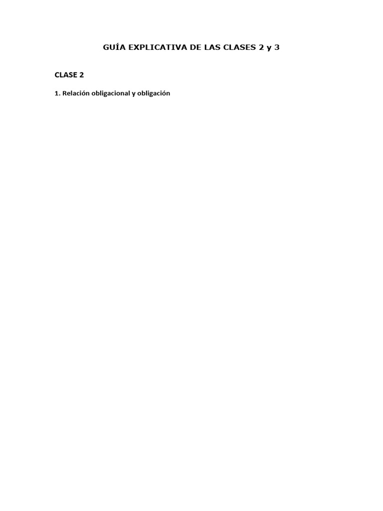 Guía Explicativa para Clases 2 y 3 | PDF | Bienes (Ley) | Deuda