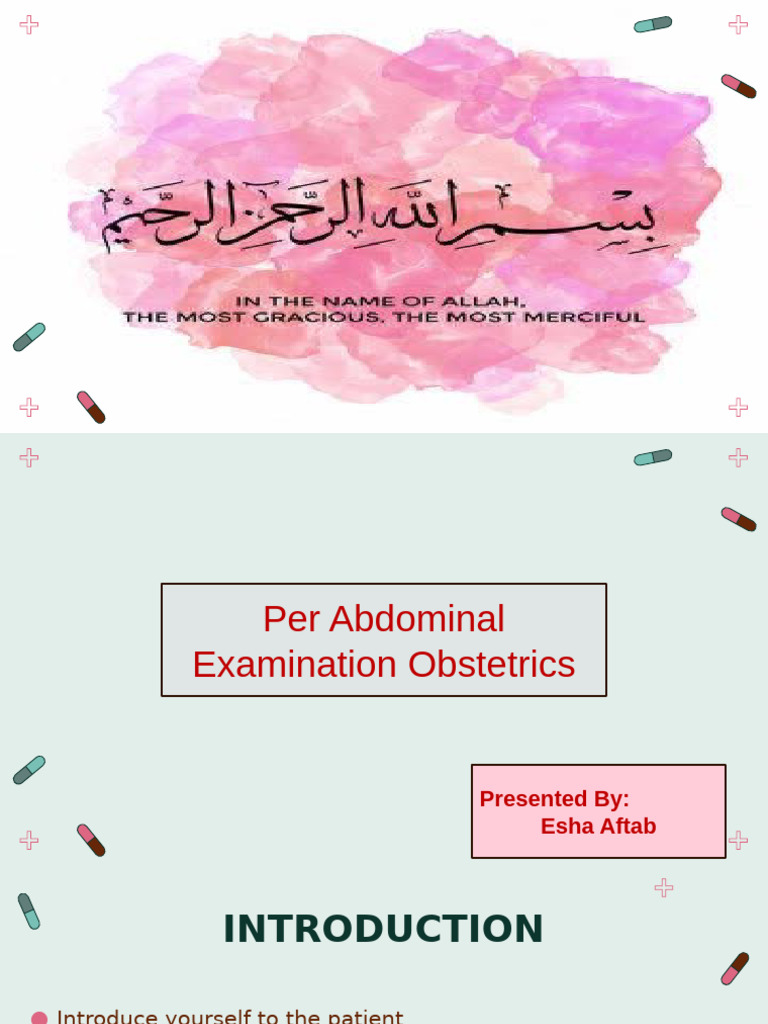 Per Abdominal Examination | PDF | Uterus
