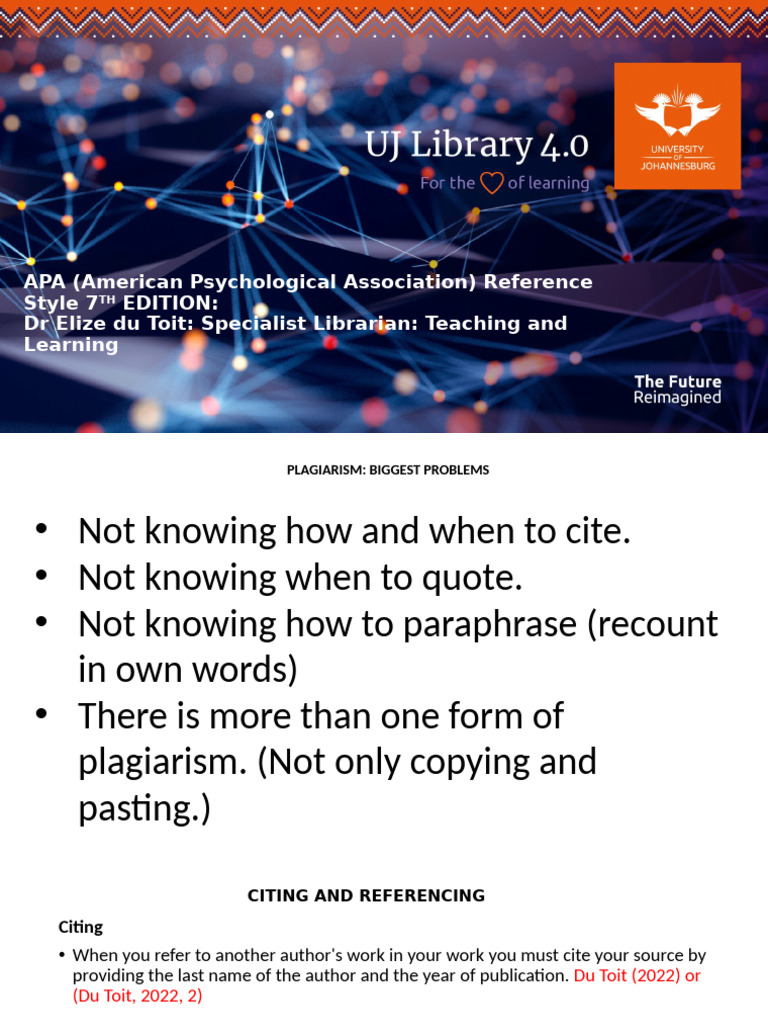 APA 7th Edition Referencing Guide | PDF | Digital Object Identifier ...