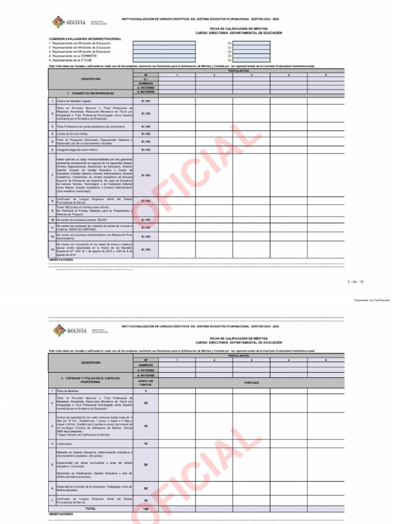 Ficha de Compulsa 2024 | PDF