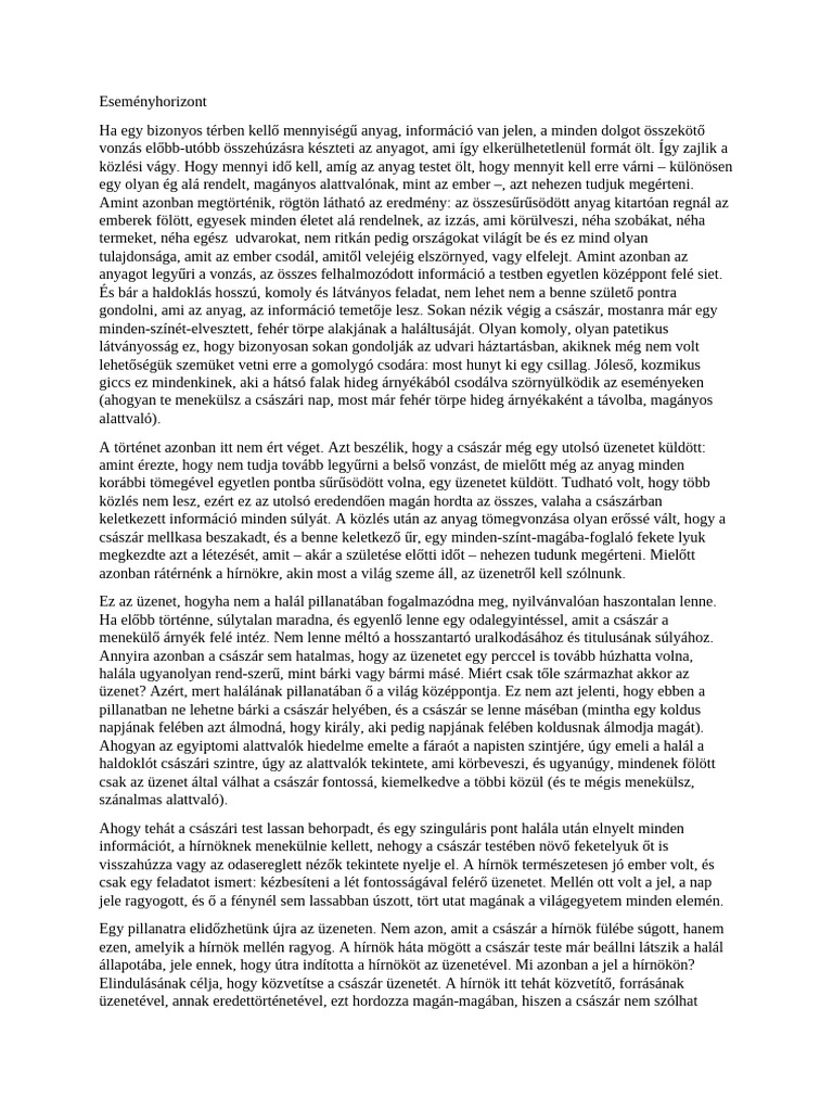 Szabó Máté Kafka Beadandó | PDF