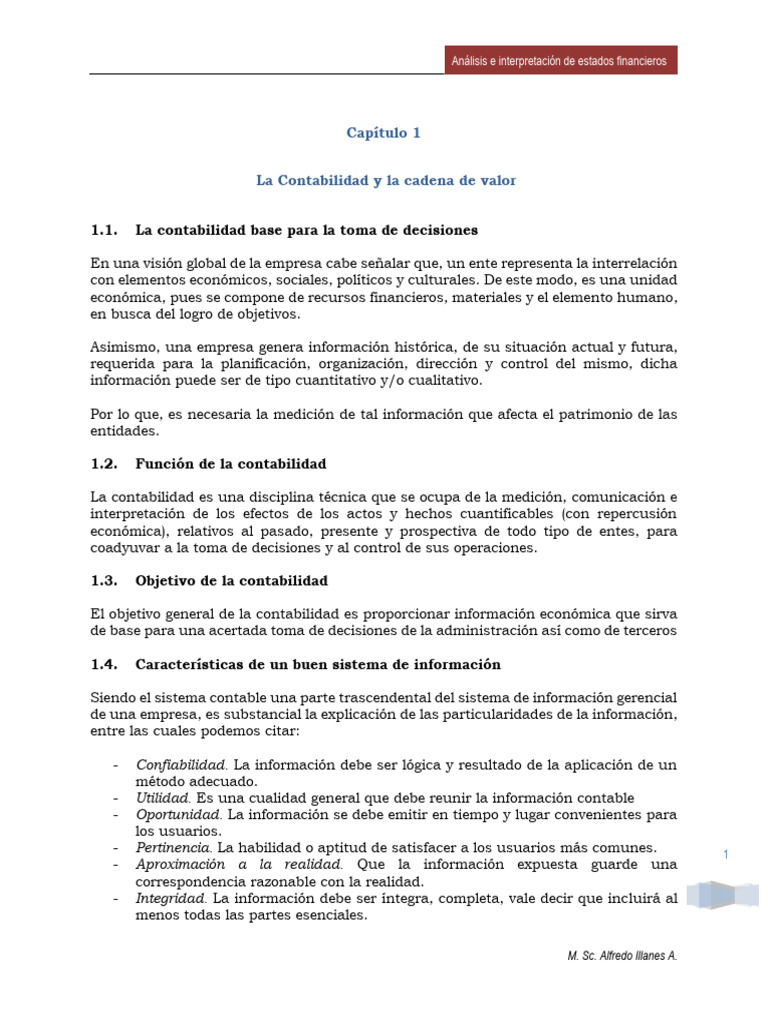 Lectura - Analisis - EEFF - 2020 Cap 1 y 2 | PDF | Estado financiero | Contabilidad