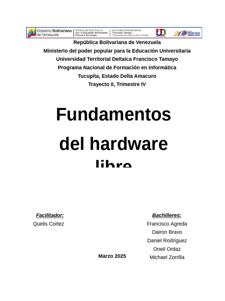 Hardware Libre | PDF | Ingeniería Informática | Informática