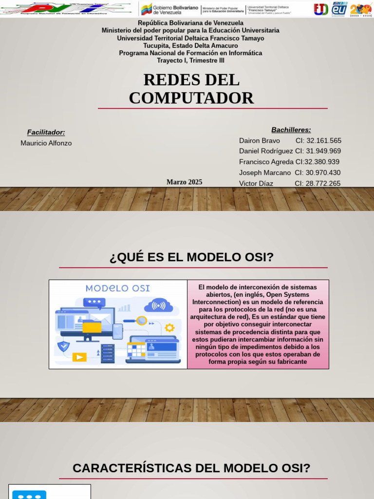 Redes | PDF | Modelo osi | Red de computadoras
