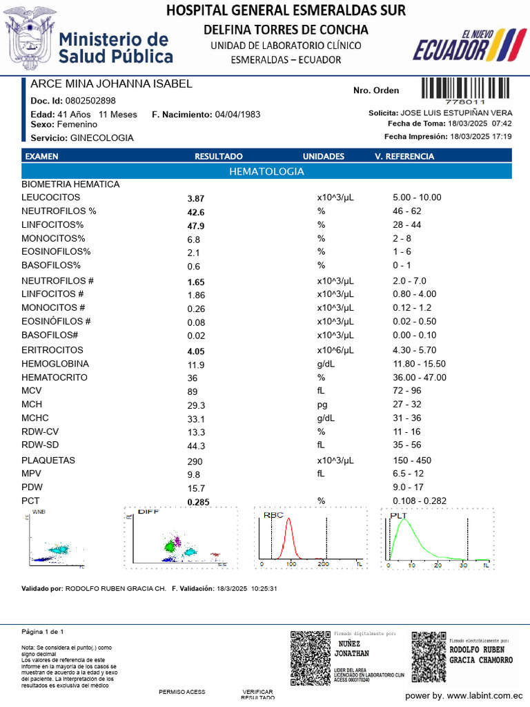 Arce Mina Johanna Isabel - 778011 - 18032025051926 | PDF | Fluidos corporales | Sistema inmune