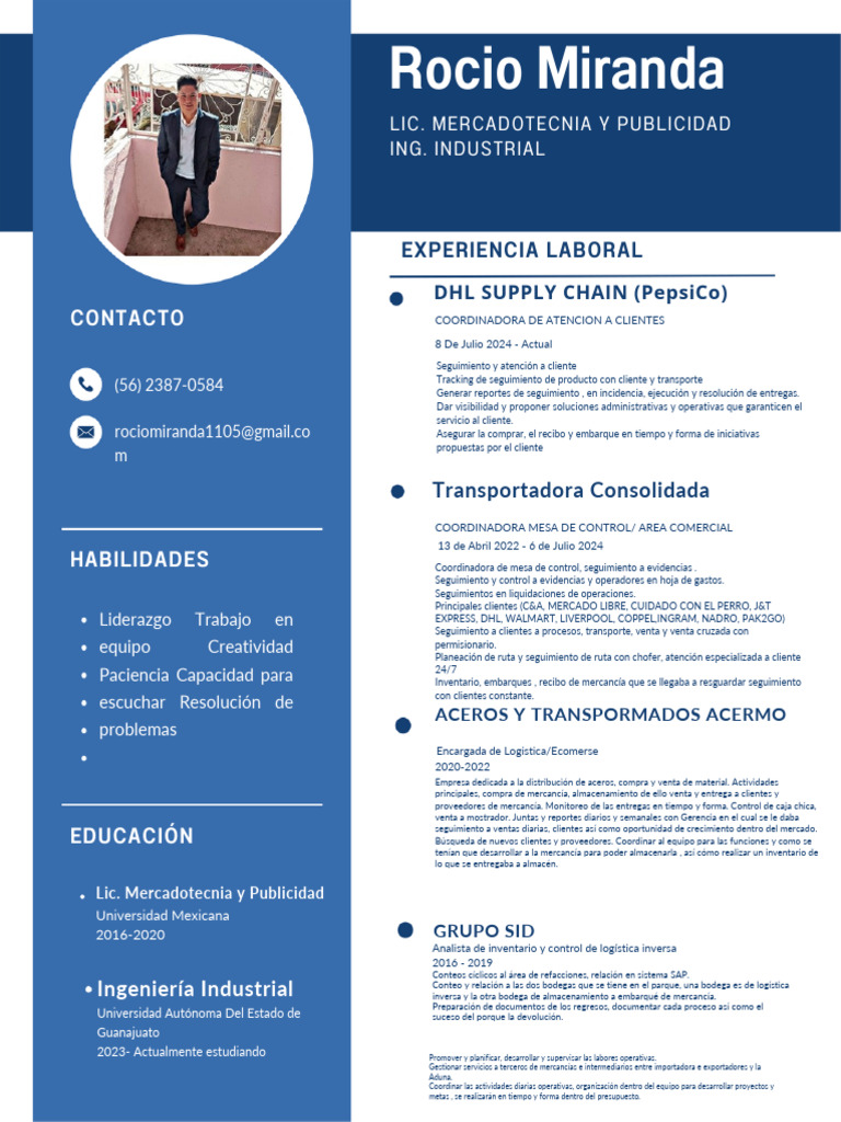 Rocio Miranda CV - PDF - 20250331 - 162425 - 0000 | PDF | Logística ...