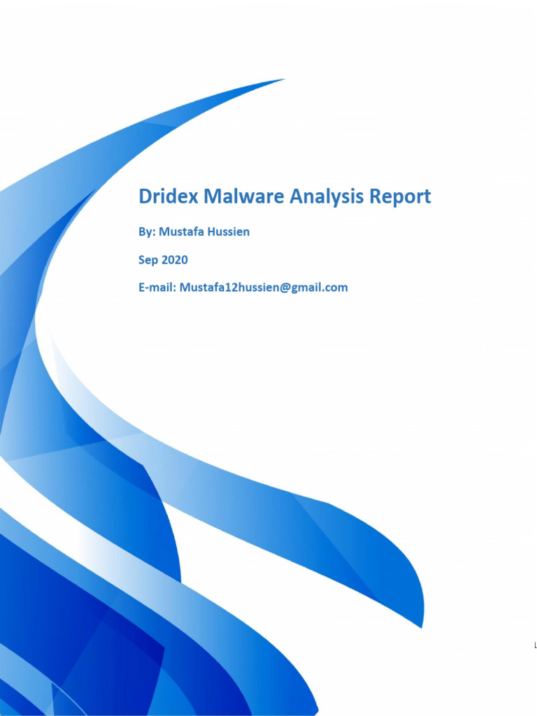 Dridex Malware Analysis Report | PDF | Malware | Windows Registry