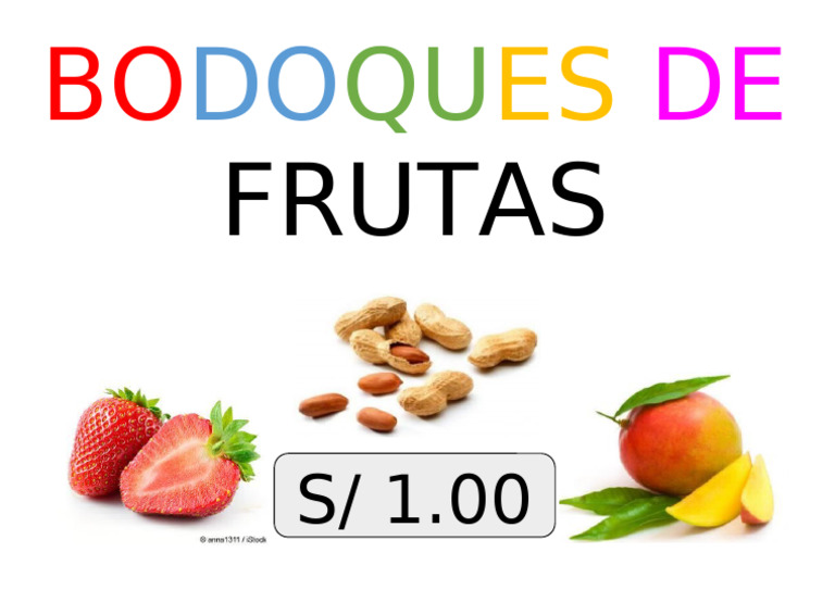 Bodoques de Frutas | PDF