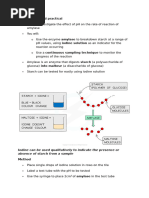 Amylase Activity and pH Experiment | PDF | Starch | Experiment