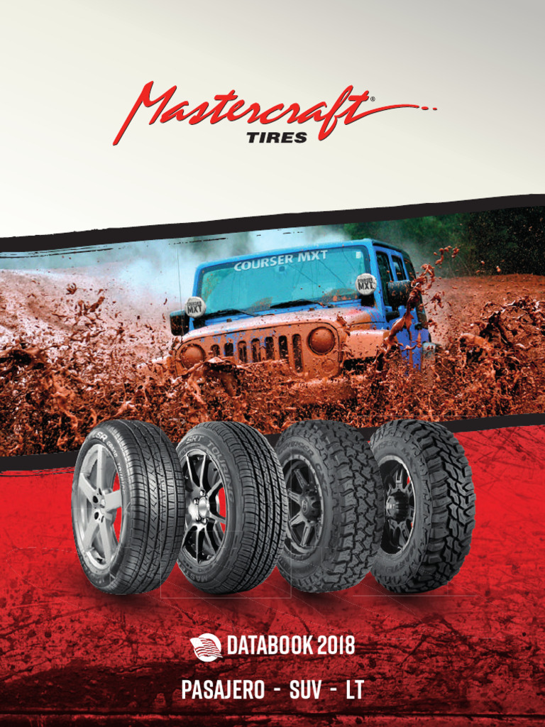 Mastercraft Databook 2018 | PDF | Neumático | Vehículo de motor