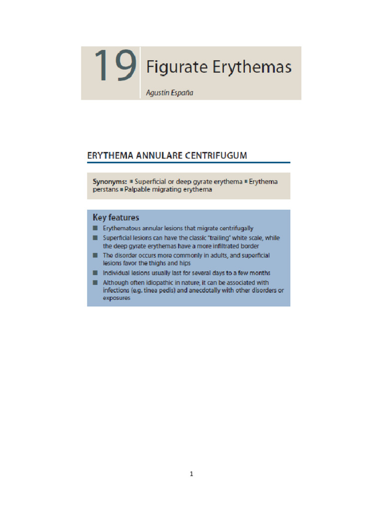 CH 19 Figurate Erythemas | PDF