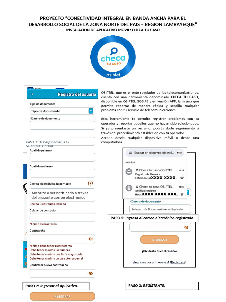 Manual Instalacion Checa Tu Caso | PDF | Aplicación movil | Tecnología ...