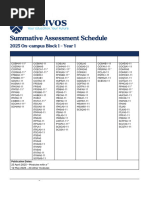 NWU 2025 Exam Timetable Overview | PDF