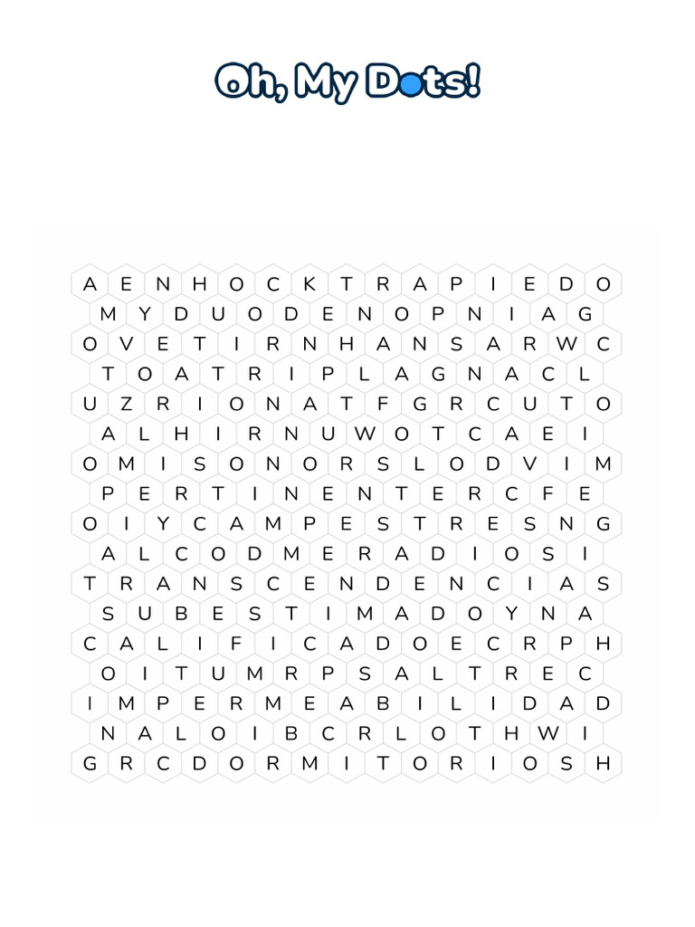 Oh My Dots Word Search 2025 04 07T20 - 41 - 15.549Z | PDF
