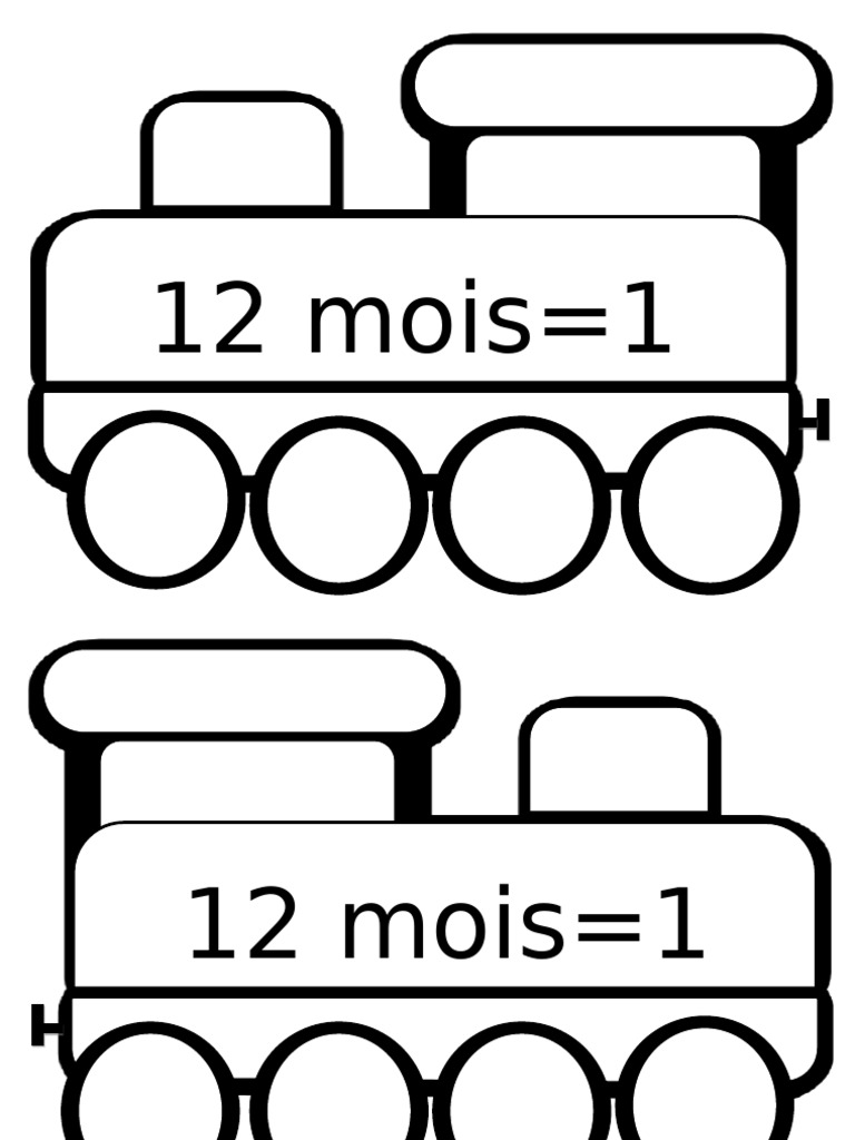 Le train des mois de l'année | PDF
