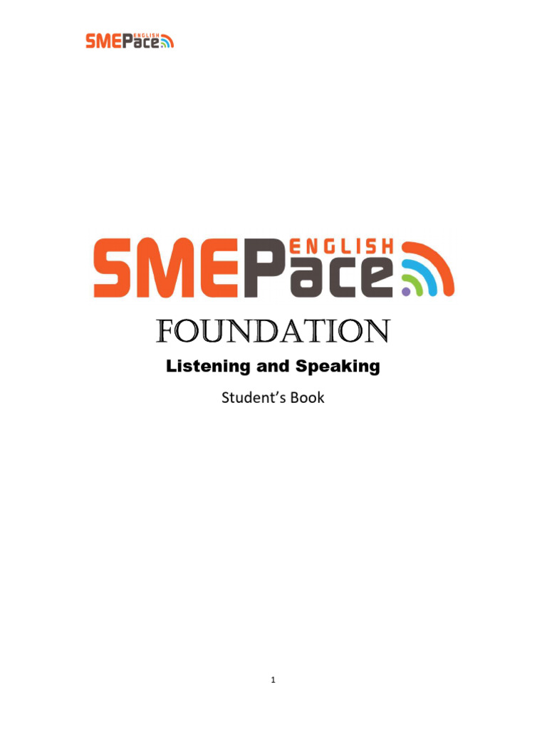 Foundation (Listening and Speaking) | PDF | Vocabulary | Multiple Choice