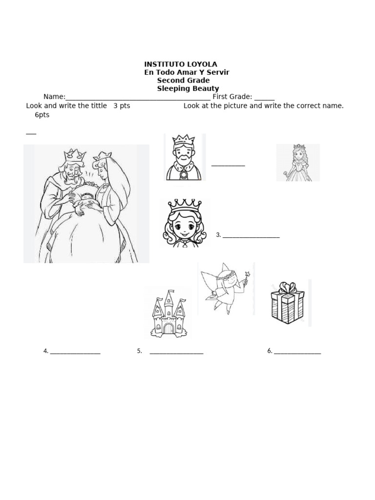 Sleeping Beauty Reading Quiz | PDF