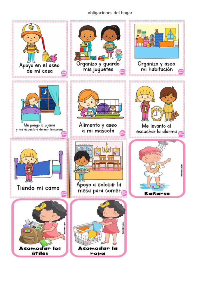 Deberes y Obligaciones Del Hogar | PDF