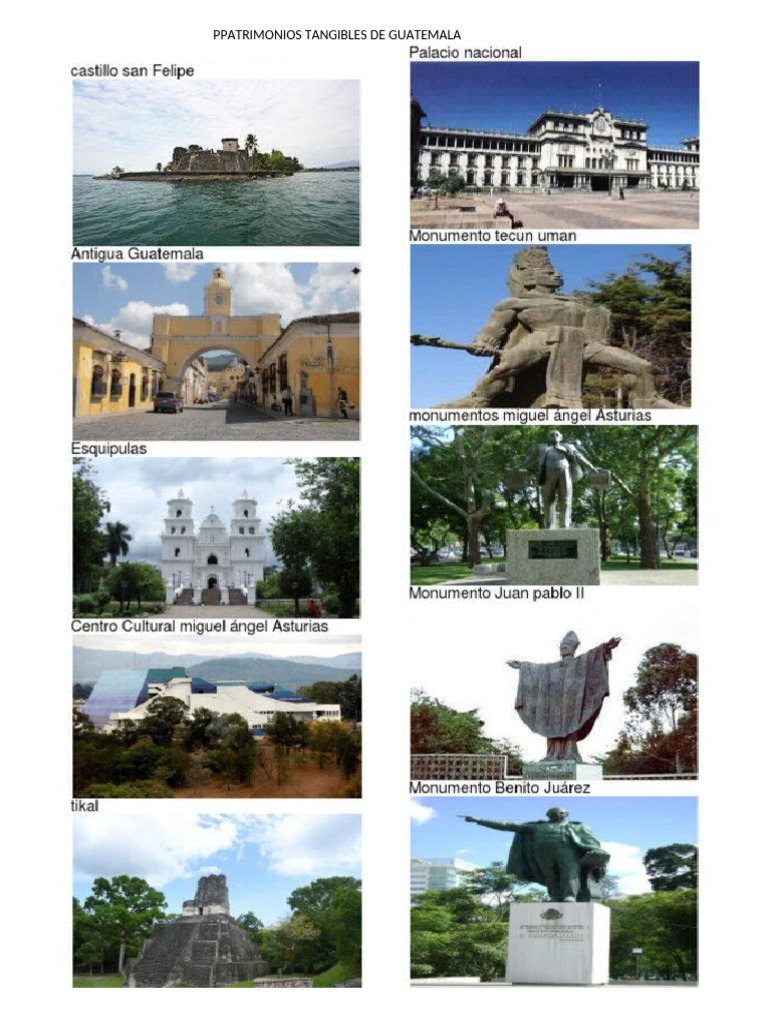 Patrimonios Intangibles de Guatemala | PDF