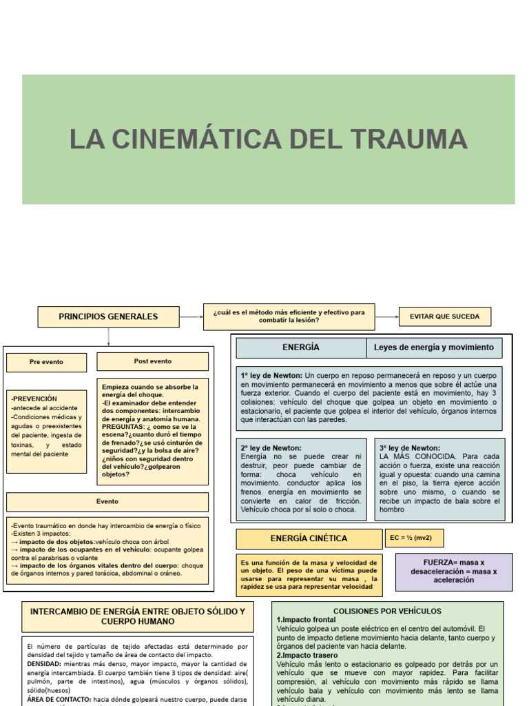 Cinemática del Trauma: Principios y Prevención | PDF | Tórax | La ...