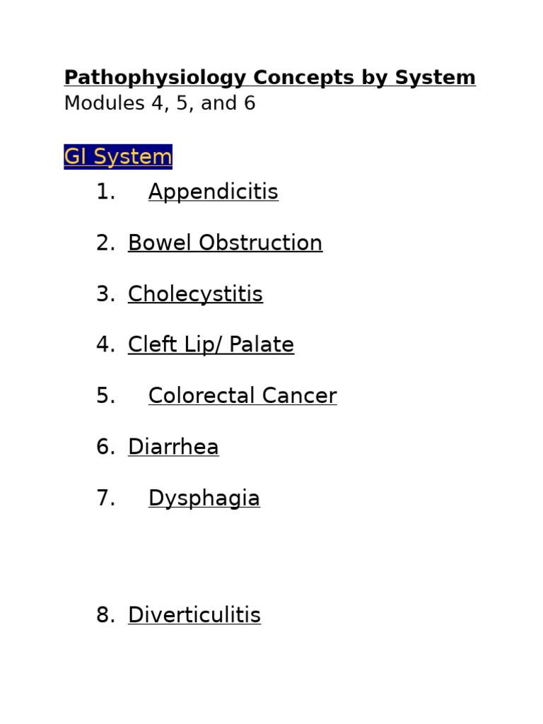 Pathophysiology Concepts for Exam 2 | PDF | Urinary Tract Infection ...