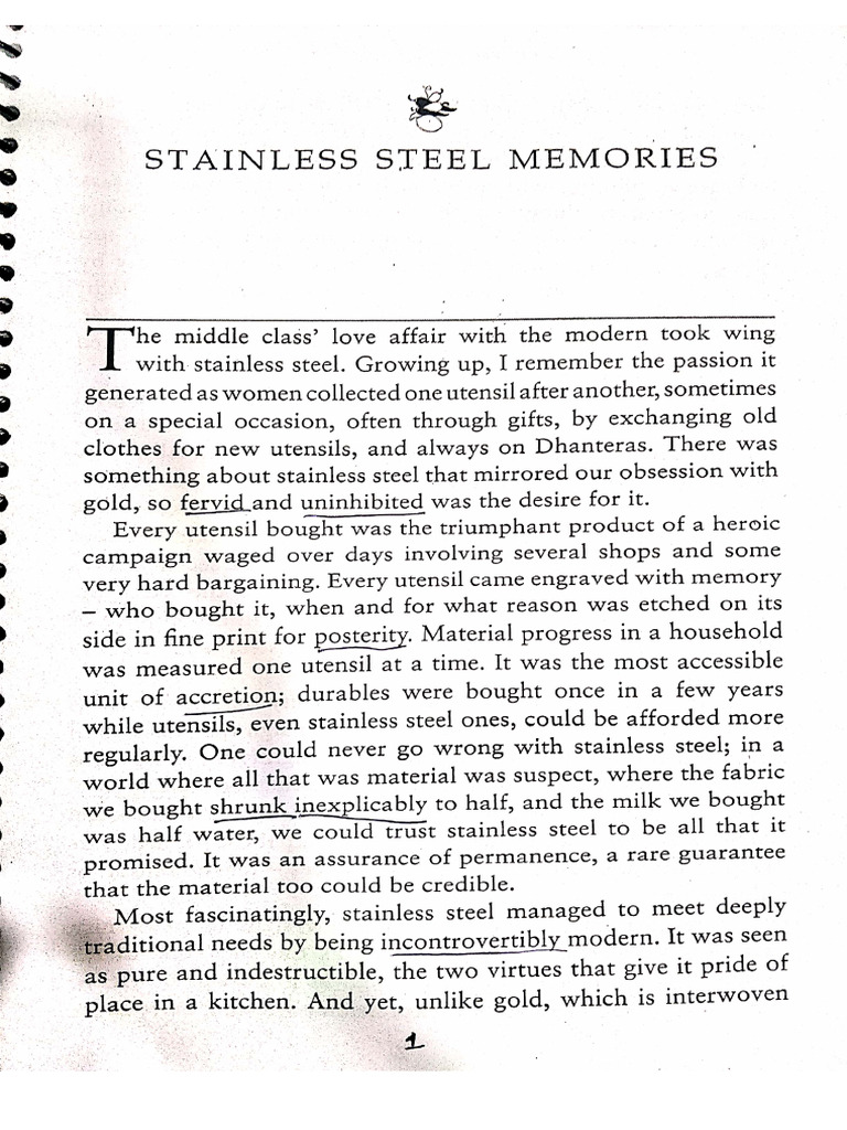 Unit 1 - Articles - Mother Pious Lady - Santosh Desai | PDF