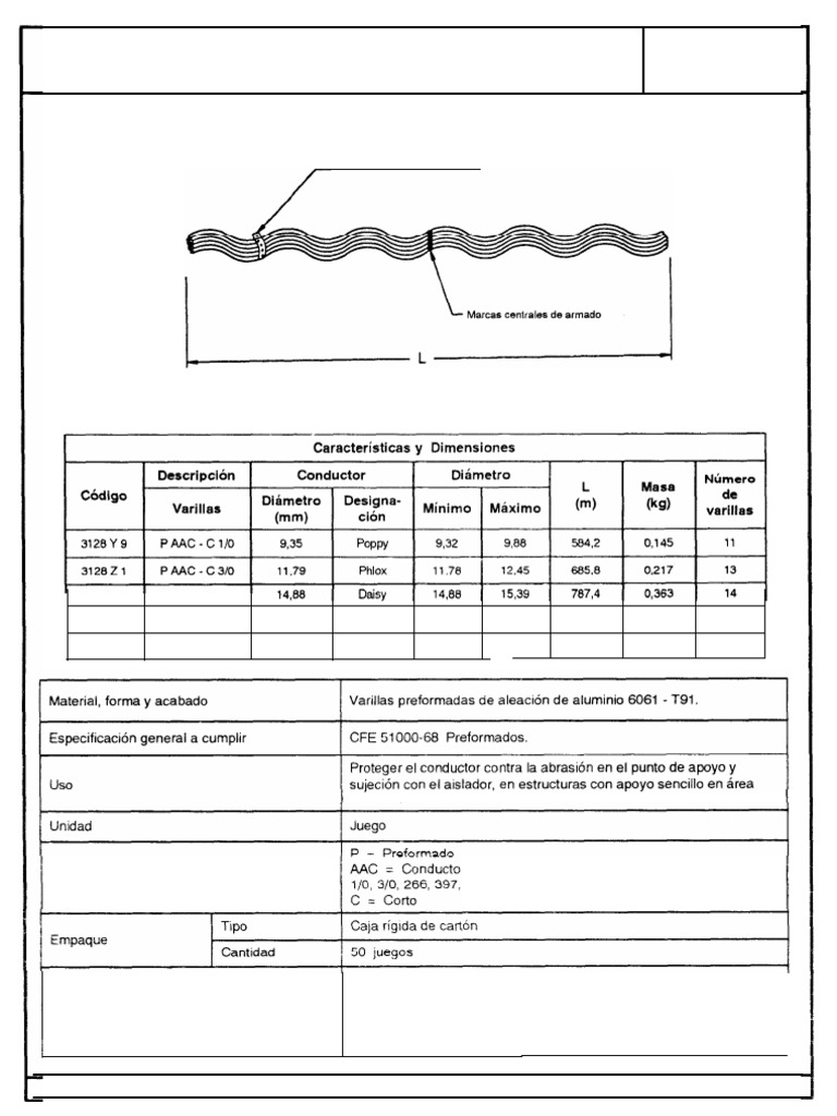 51000-71 - 1 Varilla Preformada | PDF