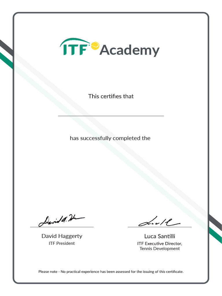 Top 500 ITF WTT Juniors - Player Education (1) | PDF