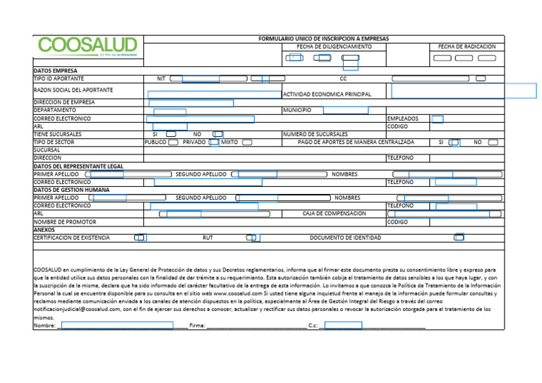CREACION-DE-EMPRESA Coosalud | PDF