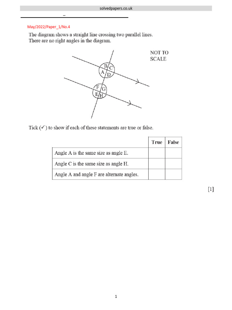 2022 17 Shapes and Geometry Checkpoint Sec 1 Mathematics | PDF | Mathematics | Geometry
