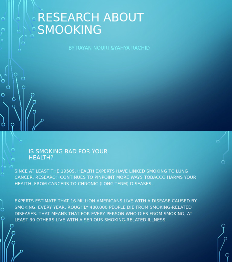 Research About Smooking | PDF
