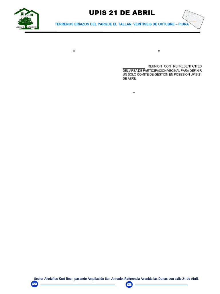 SOLCITA UNIFICAR COMITES DE GESTION EN 21 DE ABRIL | PDF