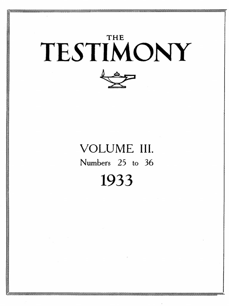 The Testimony | PDF | Bible