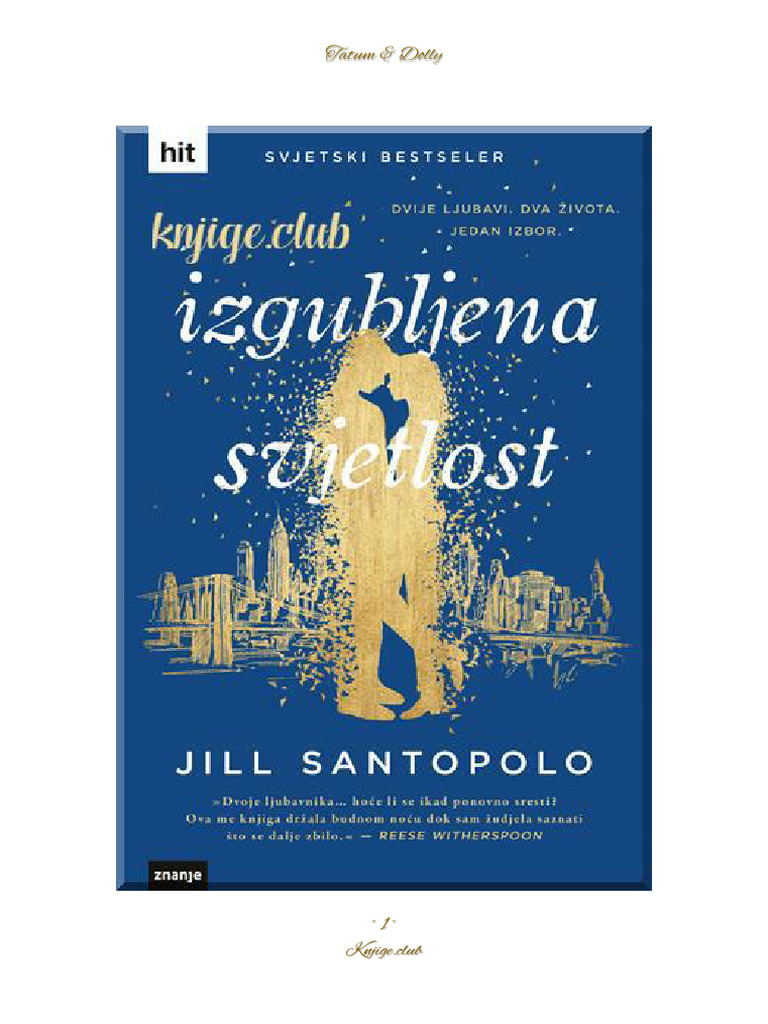 Jill Santopolo - Izgubljena svjetlost | PDF