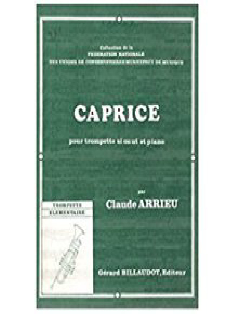 Arrieu, Claude - Caprice | PDF