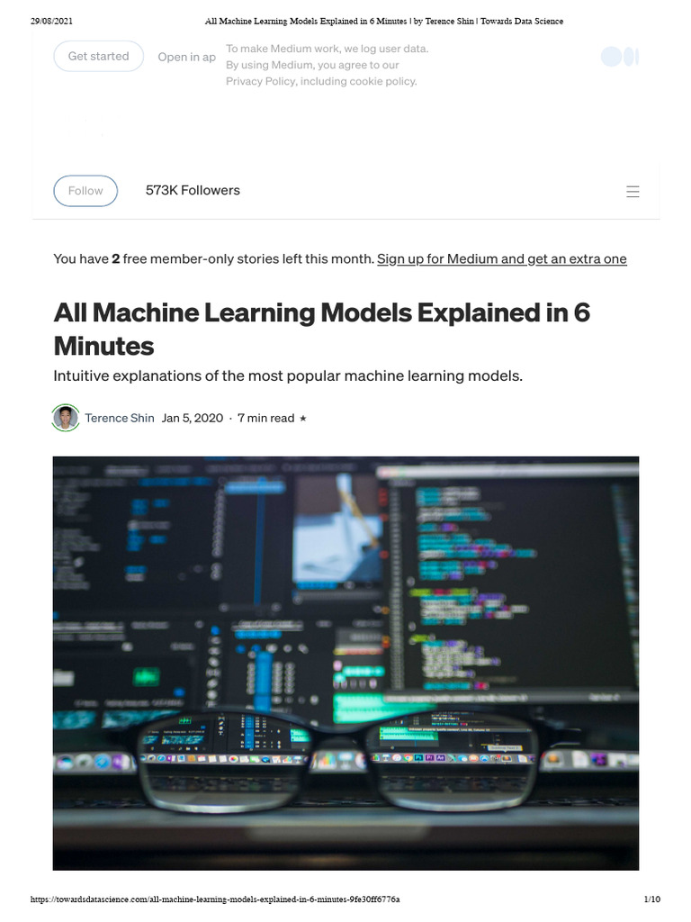 All Machine Learning Models Explained in 6 Minutes _ by Terence Shin ...
