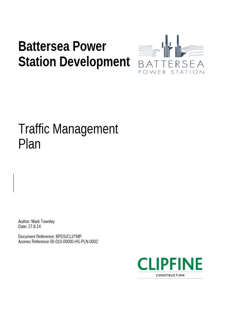 Traffic Management Plan (Draft), Rev 5 27.02.2017 | PDF | Traffic ...